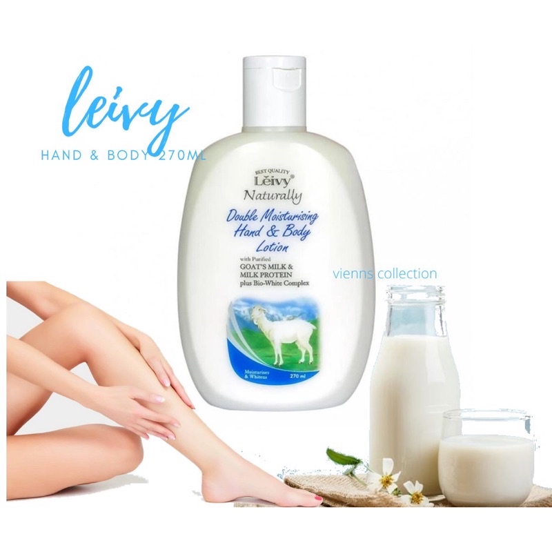 Jual hand body susu kambing Leivy Naturally Double Moisturising Hand ...