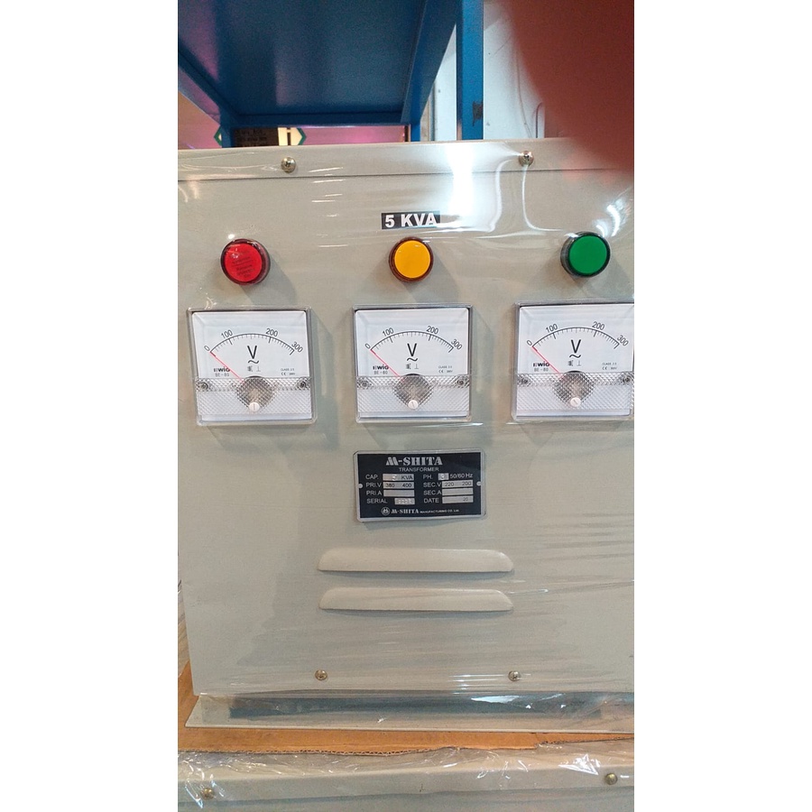 Jual Trafo Step Up Step Down 3Phase 5KVA 400V/380V - 220V/200V 5000VA ...