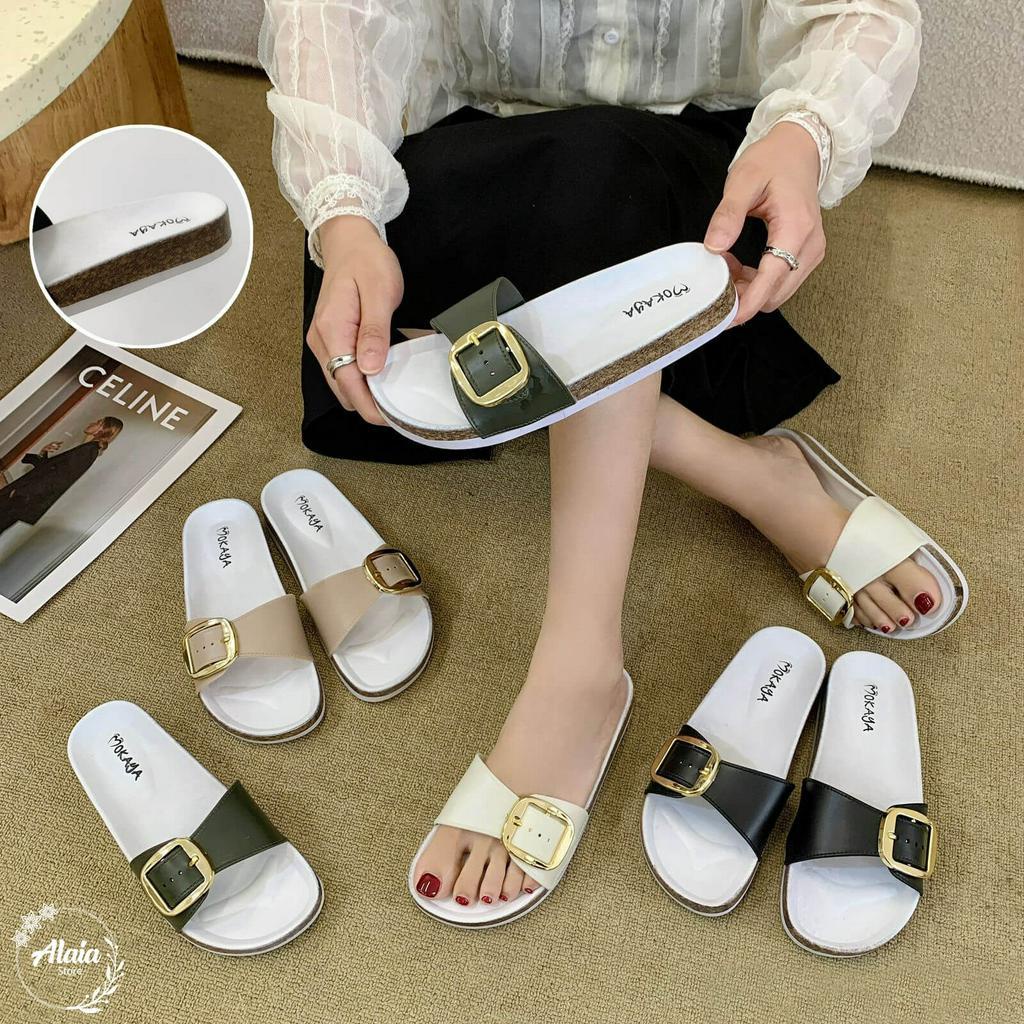Jual Sandal Slop Wanita Gesper Besi Model Korea Selatan Terbaru ...