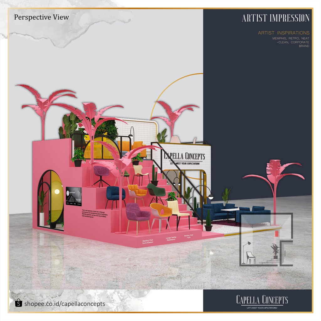 Jual Desain / Gambar | Exhibition Booth Design B; Capella Concepts ...