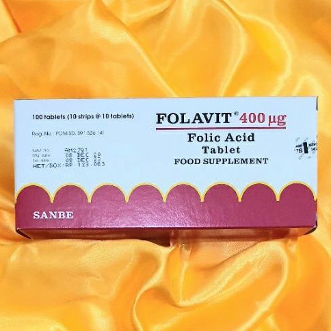 Jual folavit 400 - strip 10 tablets - folic acid | Shopee Indonesia