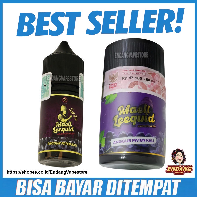 Jual Mael Maell Leequid Anggur Liquids Vapee Vapoor Freebase Salt Nic ...