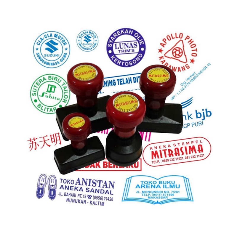 Jual Stempel Flash Automatic Otomatis Custum Warna Nama Toko | Shopee ...