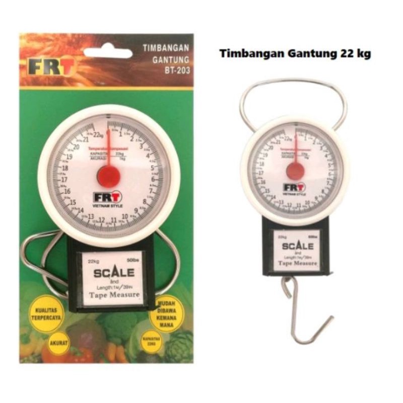 Jual Timbangan Gantung 22 kg Timbangan Mini Gantung FRT Timbangan ...