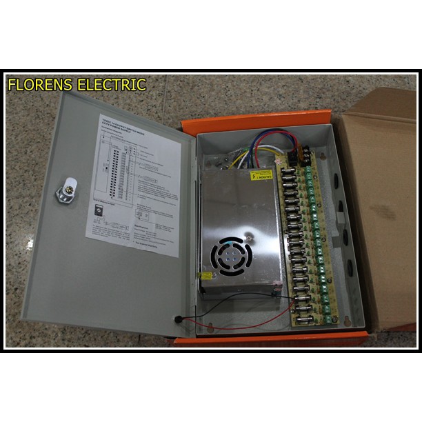 Jual Adaptor Central Panel Box CCTV 20A with Fan | Shopee Indonesia