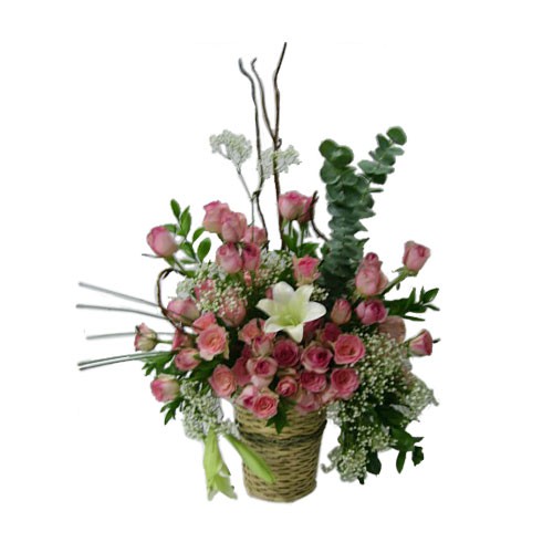 Jual Karangan Bunga Meja Rangkaian Bunga Vas Table Flower M103 | Shopee ...