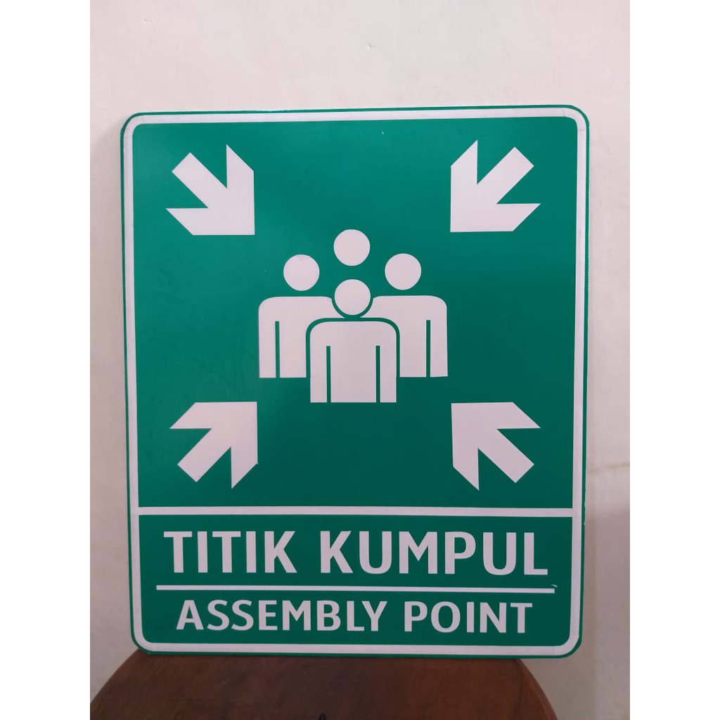 Jual Rambu Titik Kumpul bahan plat aluminium | Shopee Indonesia