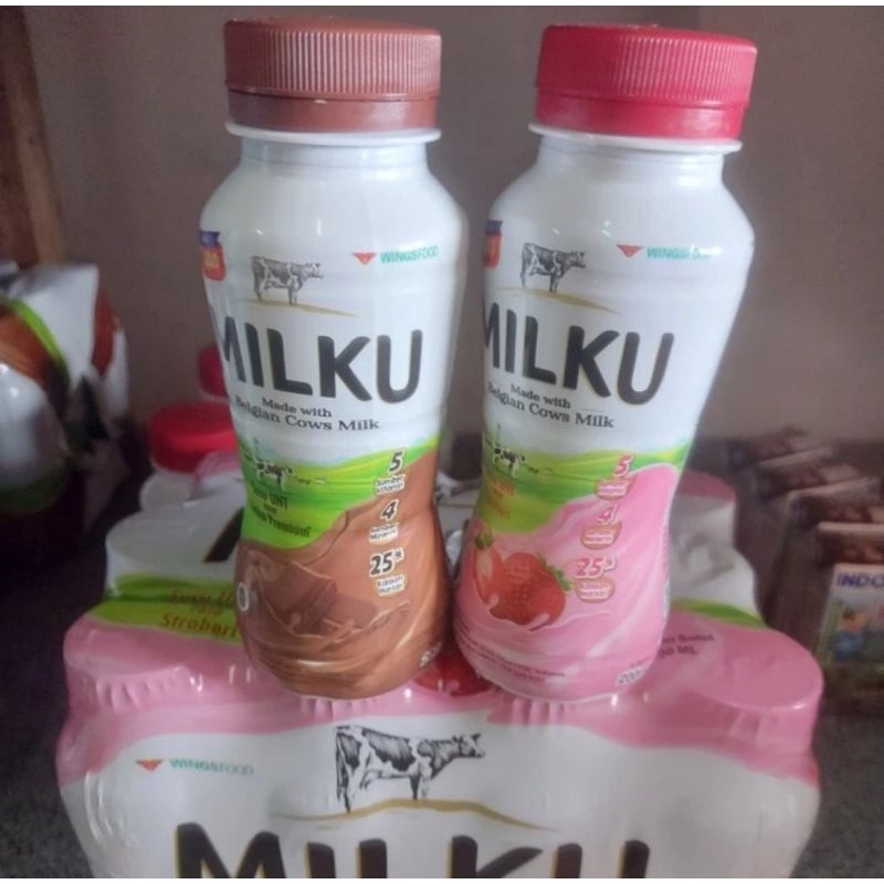Jual MILKU Belgian Cows Milk 200ml | Shopee Indonesia