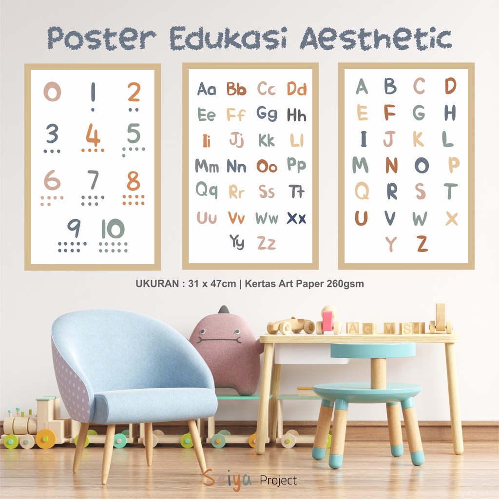 Jual POSTER EDUKASI BAYI / BALITA / ANAK PAUD / TK / ABJAD / HIJAIYAH ...