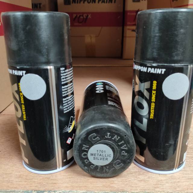 Jual CAT PYLOX METALLIC SILVER 1701 300CC NIPPON PAINT | Shopee Indonesia