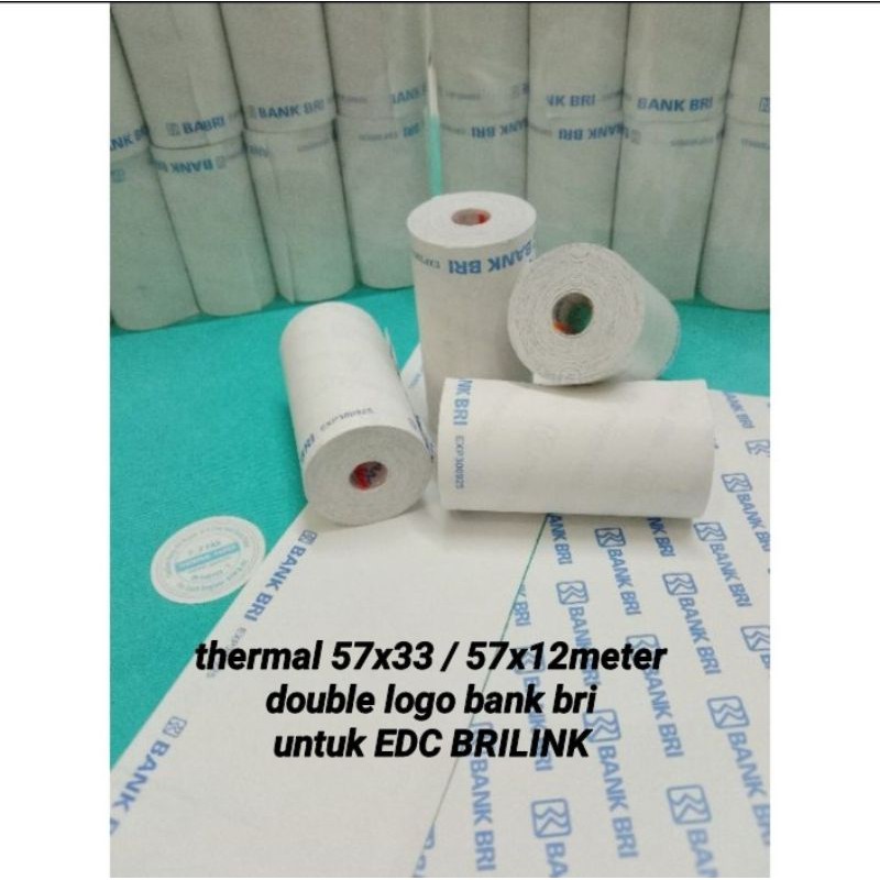 Jual kertas therma bri 57x33 thermal bri 57x33 | Shopee Indonesia