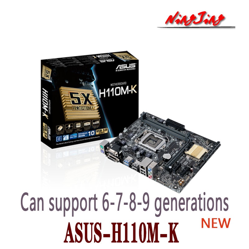 Jual PREORDER ASUS H110M K Intel H110 DDR4 USB2.0 Micro-ATX New 32G Double Channel Support 6 7 8 ...