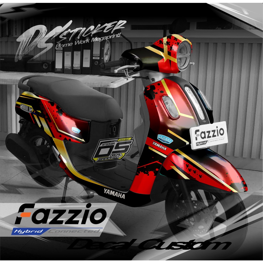Jual 0333 Sticker Fullbody Decal Fazzio 125 Grafik Simpel Abstrak ...
