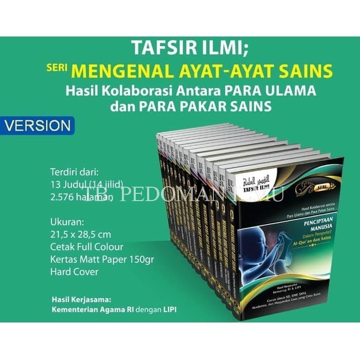 Jual Tafsir Ilmi - Seri Mengenal Ayat-ayat Sains Dalam Alquran ( 14 Jilid ) | Shopee Indonesia