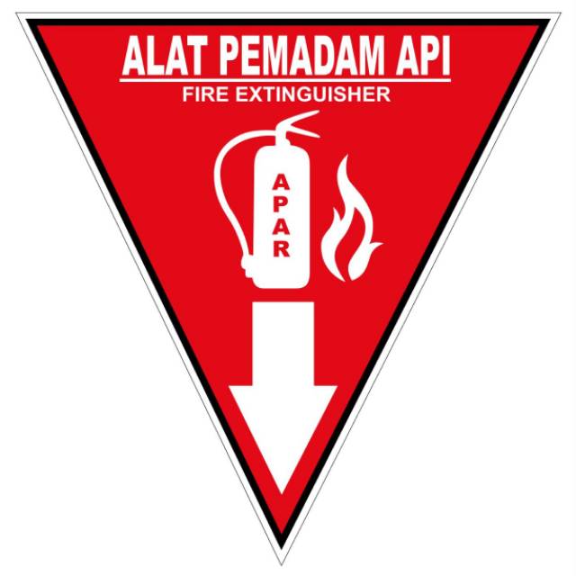 Jual Stiker sign APAR. STICKER ALAT PEMADAM API. 25x25cm.petunjuk arah ...
