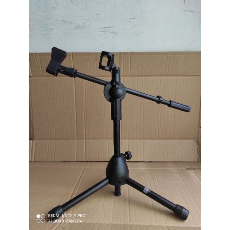 Jual stand mic betavo st 55 tiang cagak mic podium meja pendek kaki silang kaki tiga kuat ...