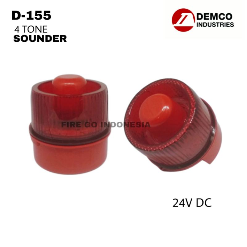 Jual Sirene with Strobe Light Fire Alarm DEMCO D-155 4Tone Sounder ...