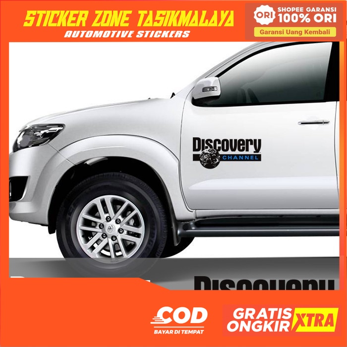 Jual ORIGINAL Stiker Kaca Pintu Mobil Discovery Channel Cutting Sticker ...