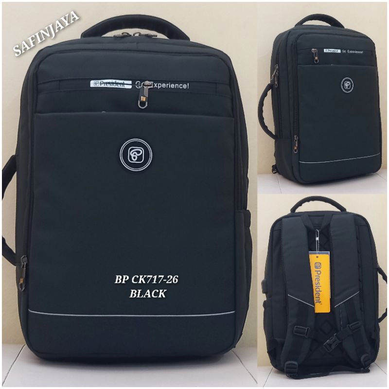 Jual TAS RANSEL PRESIDENT BAHAN PARASUT | Shopee Indonesia