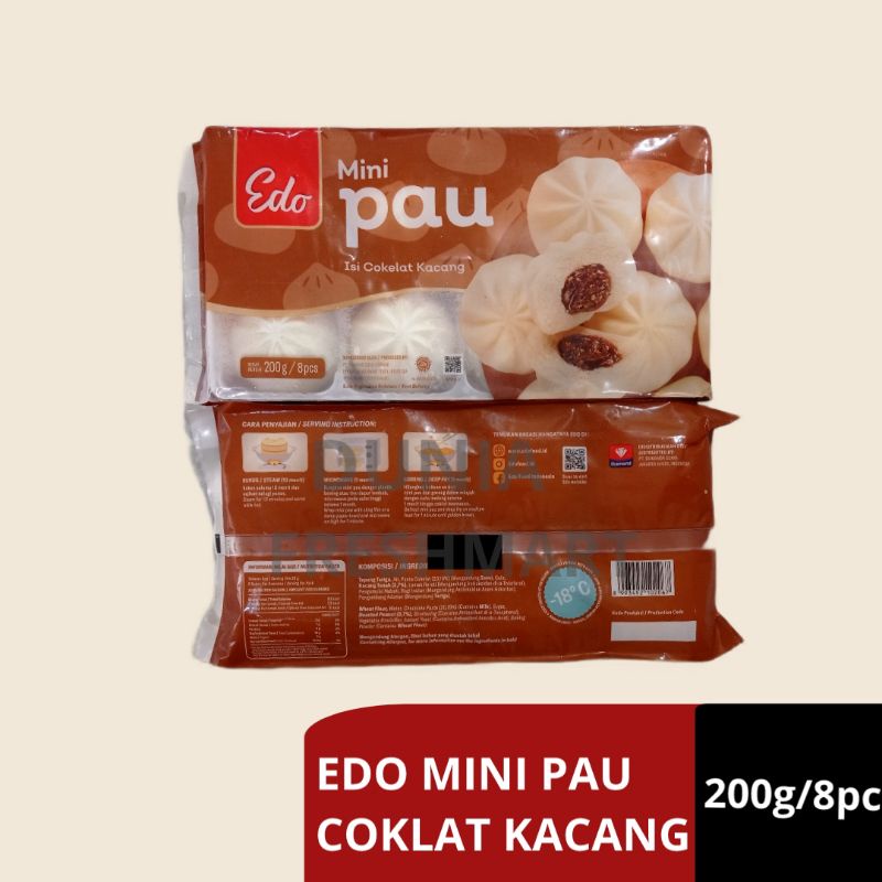 Jual Edo Mini Pau Isi Coklat Kacang 200gram isi 8 pcs | Shopee Indonesia