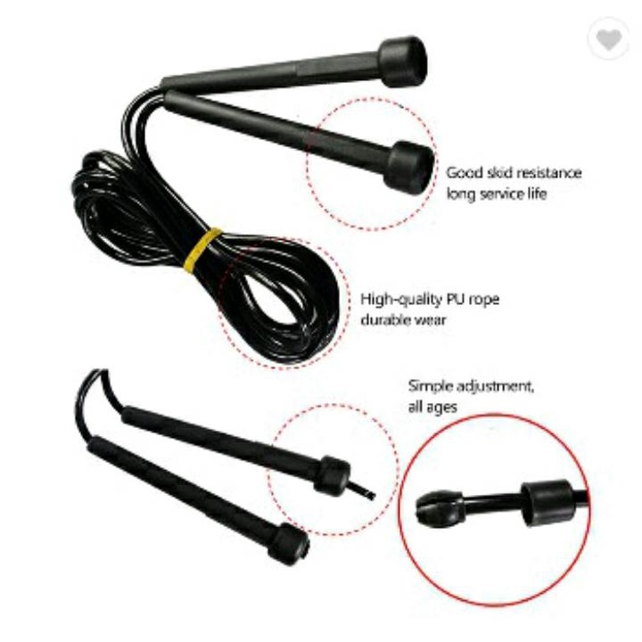 Jual ( PVC ) BLACK JUMP ROPE Tali Skipping Olahraga Sendiri Murah dan ...