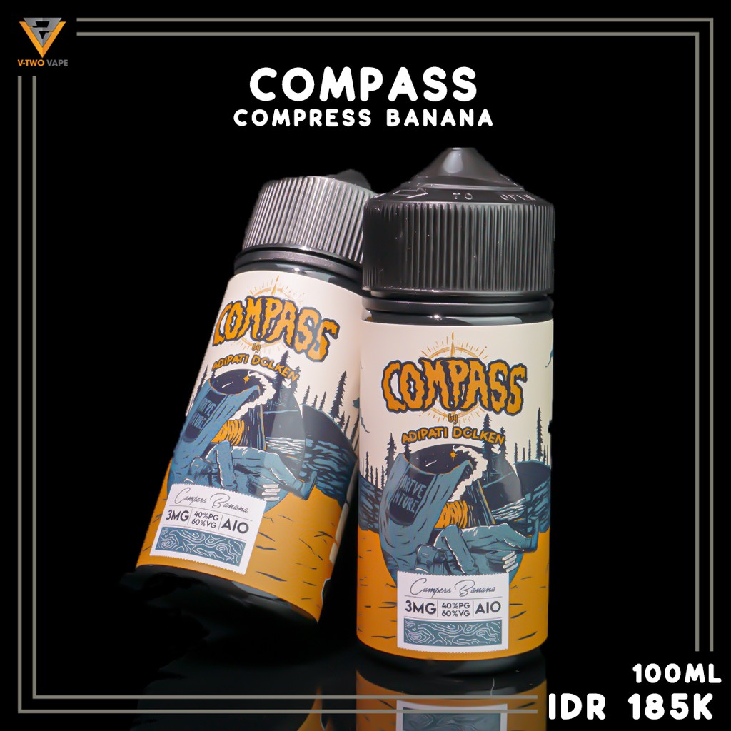 Jual Compass Station Banana Campers 100ML By Rayvapor X JVS 100% ...