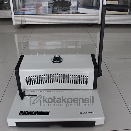 Jual Mesin Jilid Spiral Kawat GEMET 31XWA A4 Binding 3:1 |Mesin Jilid ...