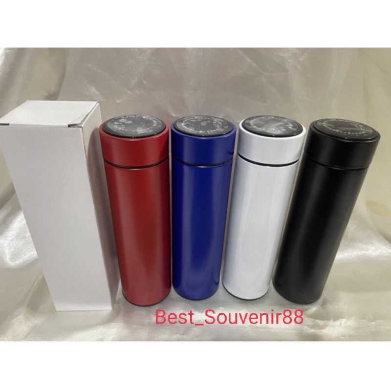 Jual Tumbler Sakura LED / Termos Botol Stainless Pengukur Suhu Digital ...