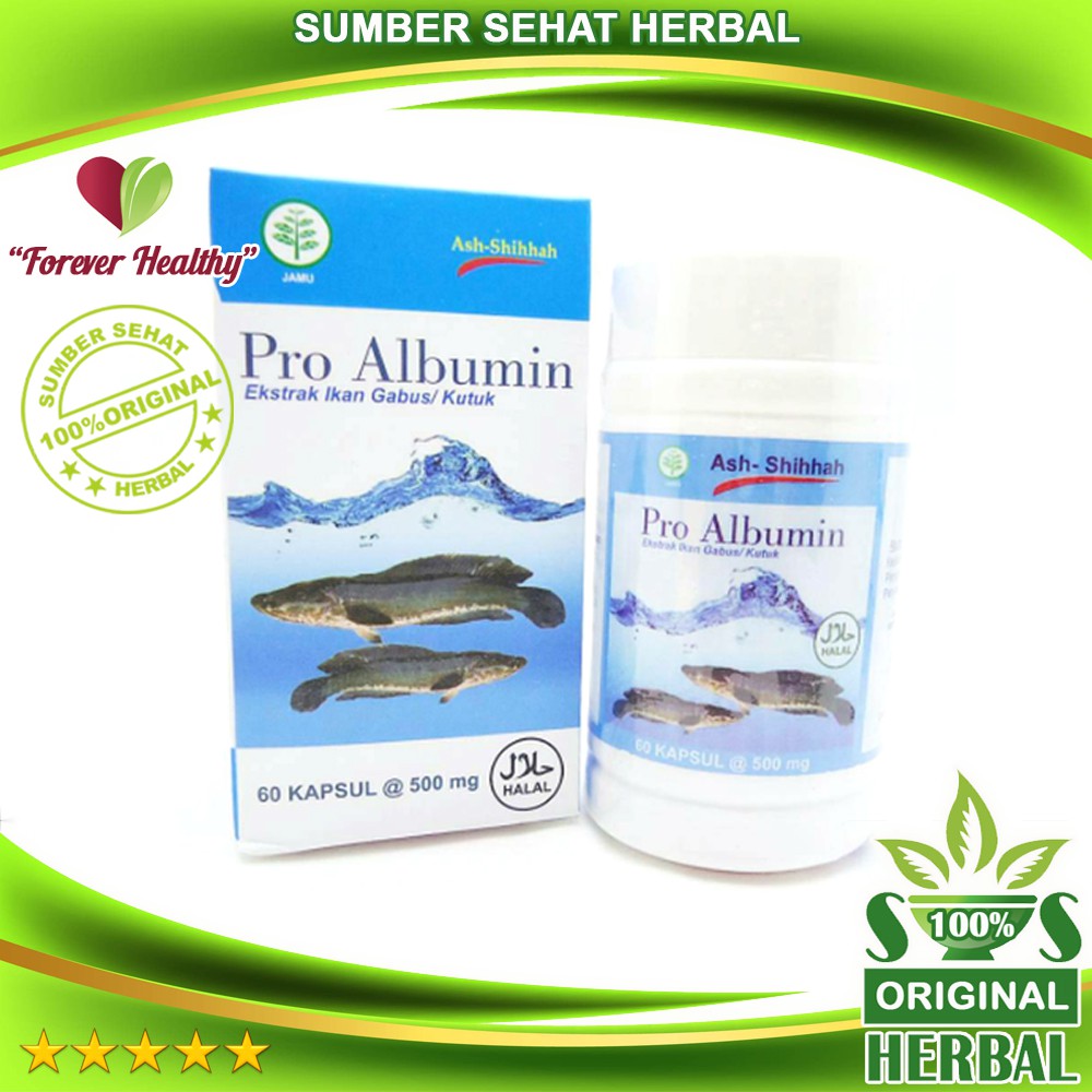Jual PRO ALBUMIN / KAPSUL IKAN GABUS / IKAN KUTUK / NUTRISI OTAK ANAK ...
