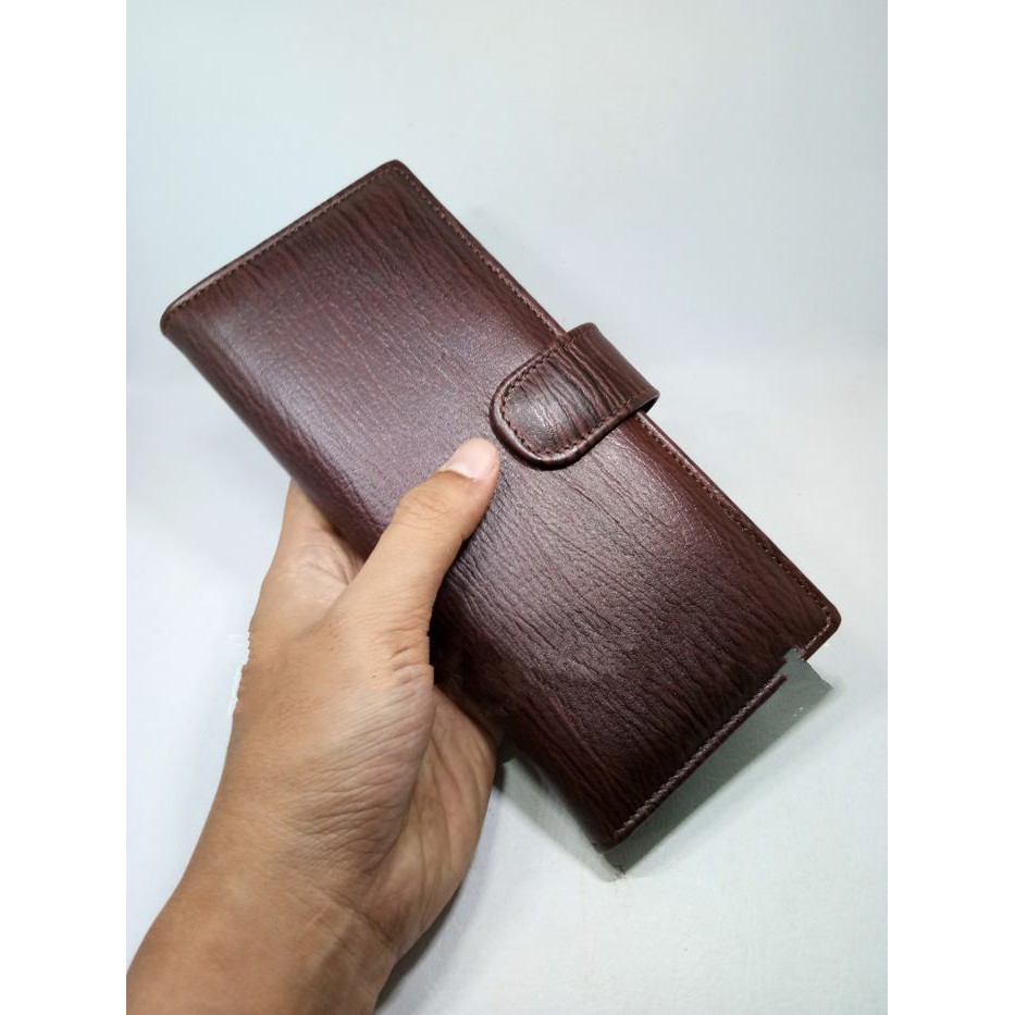 Jual Dompet Pria Wanita Unisex Kulit Sapi Asli Garut Model Panjang ...