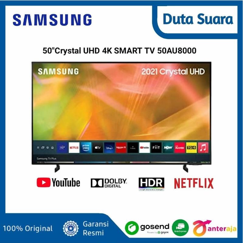 Jual LED TV SAMSUNG 50 INCH 50AU8000 Crystal UHD 4K SMART TV | Shopee ...