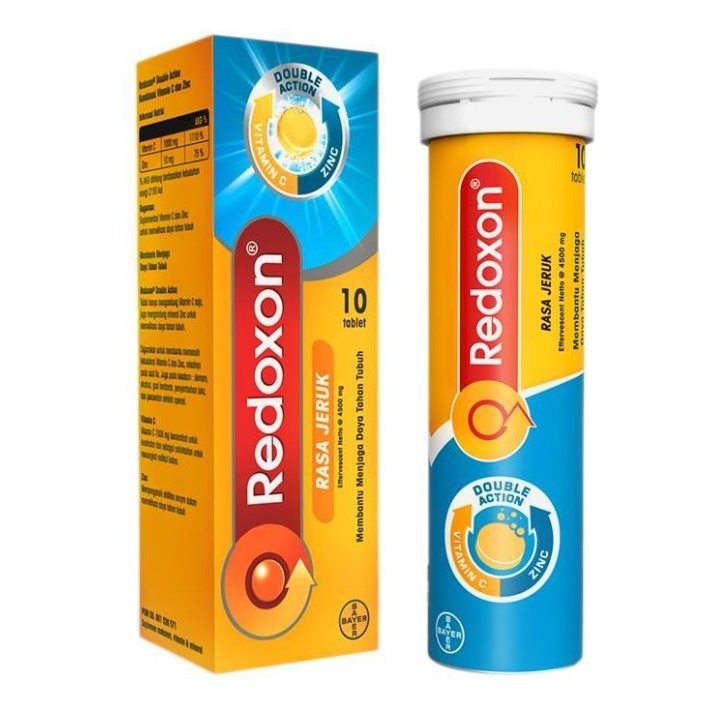 Jual REDOXON ZINC EFFERVESCENT 10'S TABLET / VITAMIN C 1000 MG ...