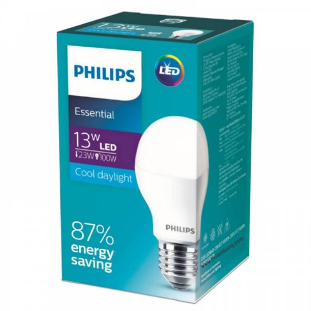 Jual PHILIPS LAMPU LED ESSENTIAL 13W ESS LED BULB PUTIH GARANSI ...