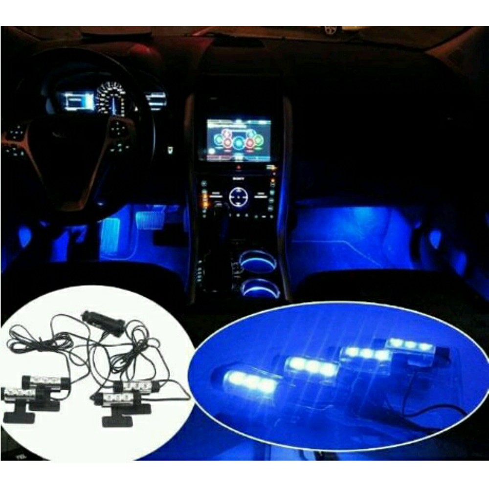Jual LAMPU LED KOLONG KABIN MOBIL INTERIOR DASHBOARD FOOTSTEP MOBIL ISI ...