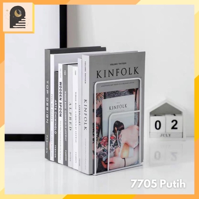 Jual PRODUK- EITHER.ID BOOK STAND BOOK END BESI AESTHETIC HITAM BOOK ...