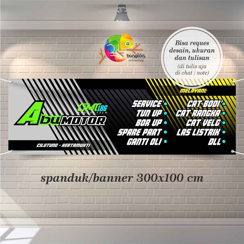 Jual Spanduk Banner Bengkel Motor Racing Keren | Shopee Indonesia