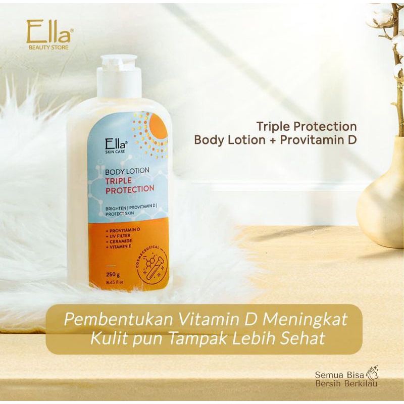 Jual Ella Skincare Body Lotion Triple Protection | Shopee Indonesia