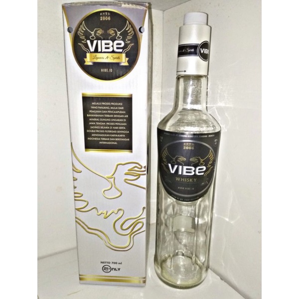Jual botol bekas Vibe black untuk pajangan atau hiasan dinding | Shopee ...