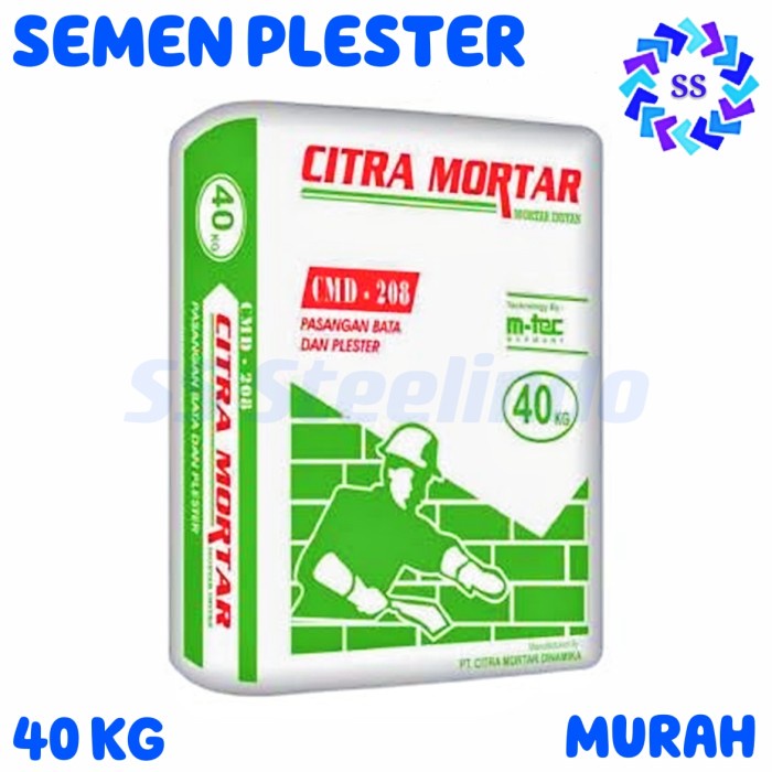 Jual SEMEN PLESTER MURAH CITRA MORTAR CMD-208 40 KG | Shopee Indonesia