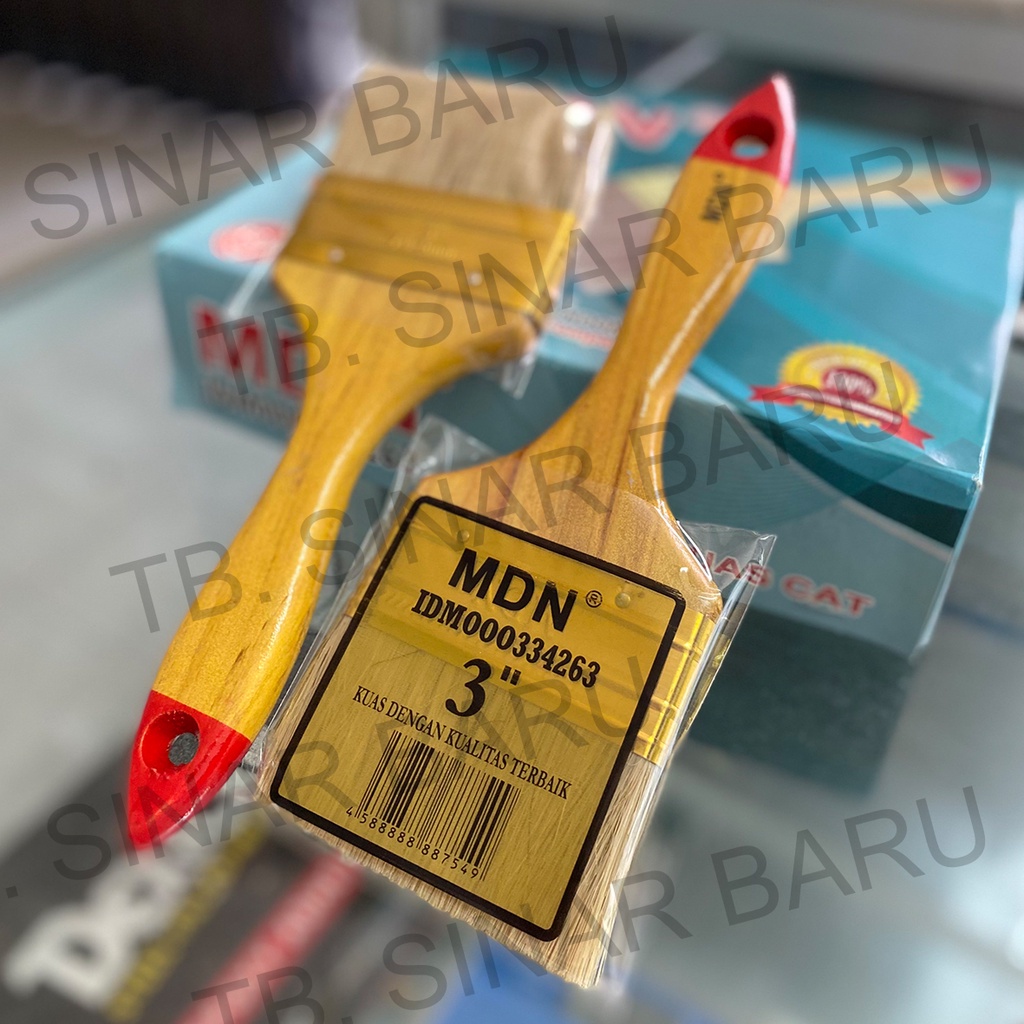 Jual Kuas Cat Pernis Gagang Kayu MDN 3" | Shopee Indonesia