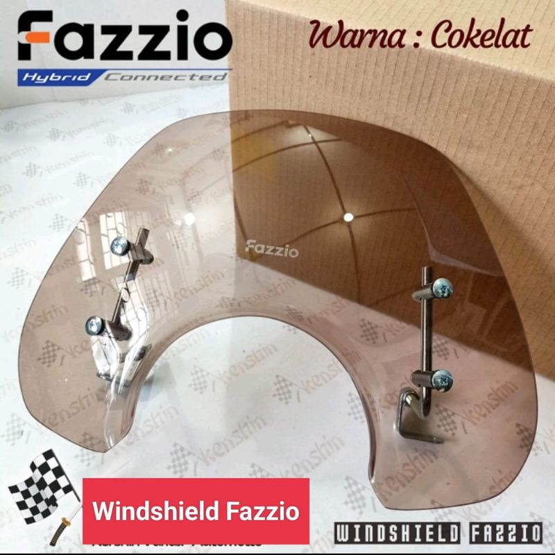 Jual Windshield Yamaha Fazzio.Flyscreen Fazio | Shopee Indonesia