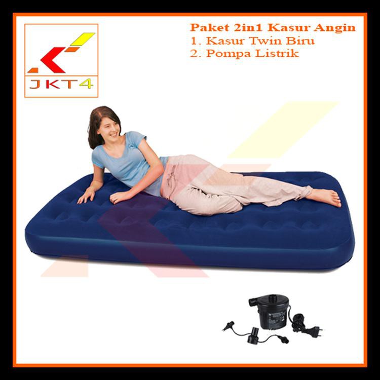 Jual Kasur Angin Twin + Pompa Listrik (Bestway) Terjamin | Shopee Indonesia