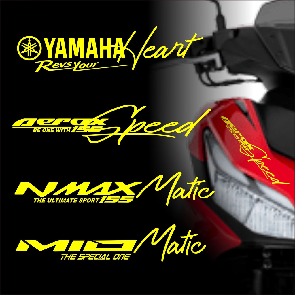 Jual Sticker cutting YAMAHA HEART NMAX MATIC AEROX SPEED MIO MATIC ...