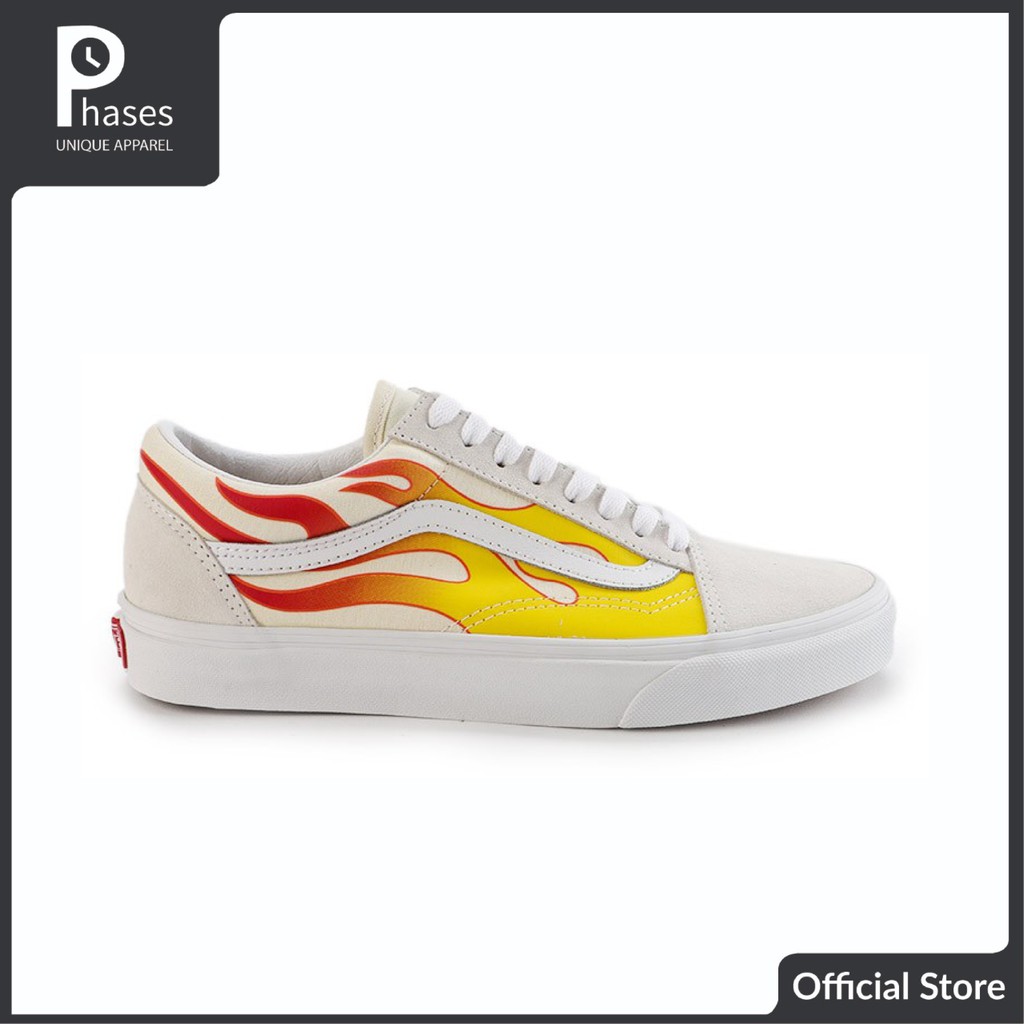 Jual Vans Old Skool White Fire Original UA Edtion | Shopee Indonesia