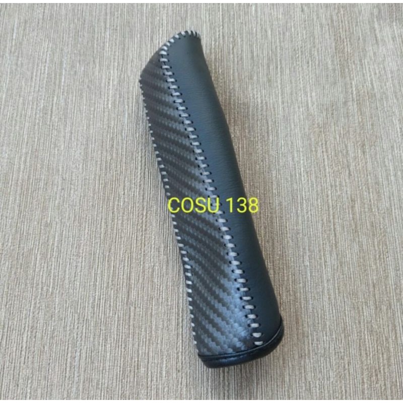 Jual Sarung Kulit Carbon Cover Shift Knob Rem Tangan Hand Rem Raize ...