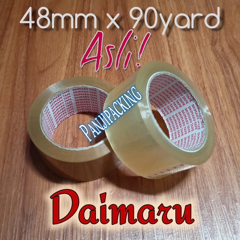 Jual Lakban Daimaru Bening / coklat tebal OPP tape super ready 48mm x 90Y | Shopee Indonesia