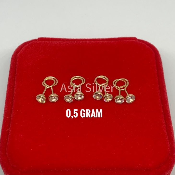 Jual Anting Toge Mata Asli Perak 925 Lapis Emas Kuning - PERHIASAN PERAK | Shopee Indonesia