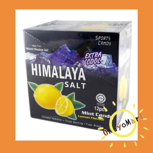 Jual Himalaya Salt Mint Candy Lemon Flavour / permen himalaya 12pcs ...