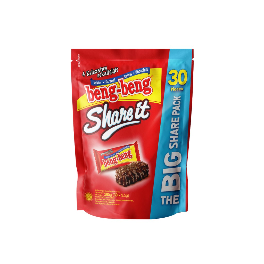 Jual BENG BENG SHARE IT ISI 30 PCS BIG SHARE PACK COKLAT BENGBENG ...
