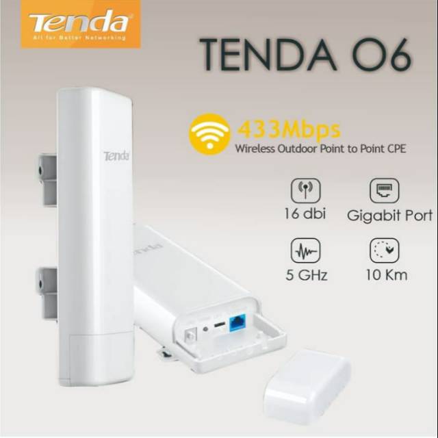 Jual Tenda 06 Access Point Outdoor 10Km Point To Point 5Ghz CPE O6 ...